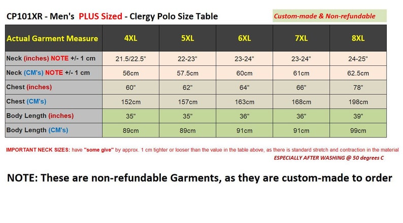 Big and Tall Tab Collar Clerical Polo Shirt, Comfort Fit - 18 Colors - Etsy