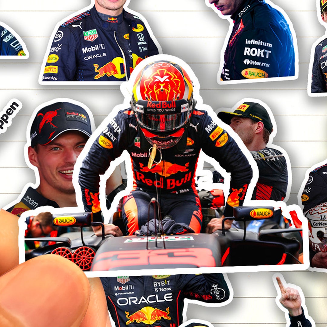 Max Verstappen F1 Sticker Vinyl Stickers F1 Team Redbull Champion ...