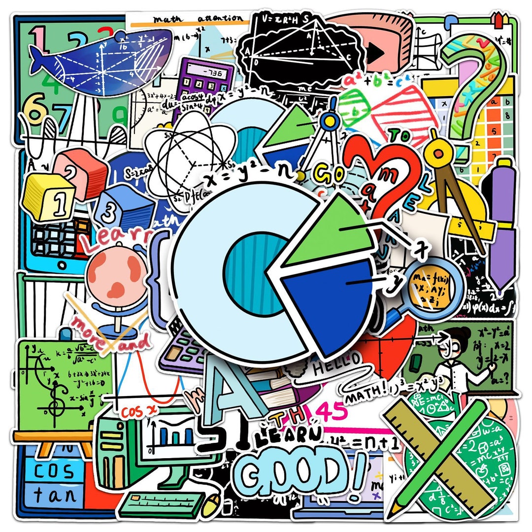 10 Mathematic Formula Math Vinyl Sticker for Water Bottles - Etsy