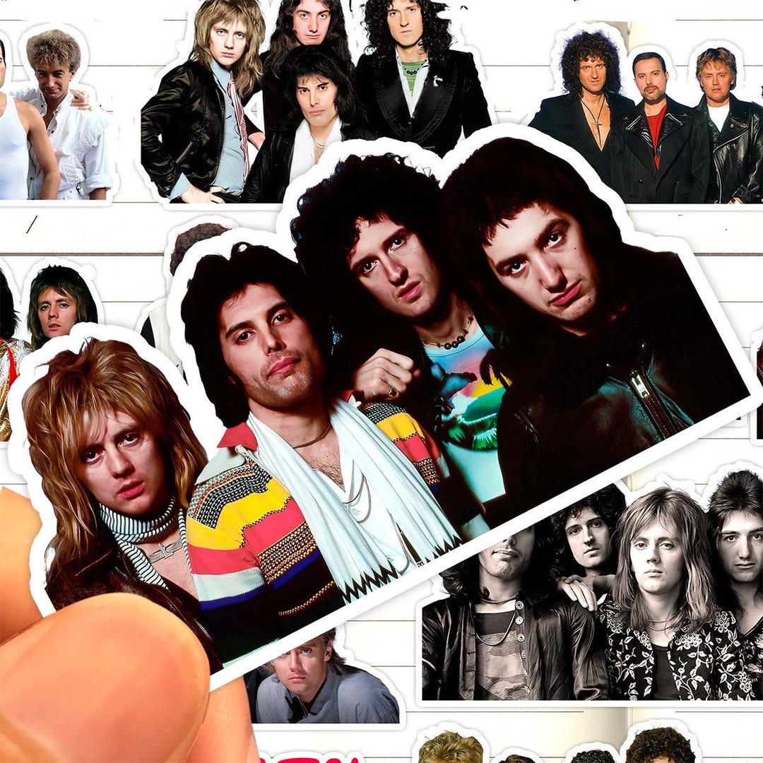 Queen Rock Band Sticker Vinyl Sticker, Laptop Sticker, Planner Sticker ...