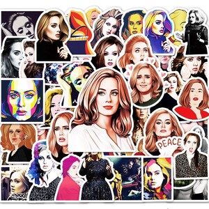 10 Adele Vinyl Stickers for Water Bottles, Laptop Sticker, Planner Sticker, Vinyl Decal - Etsy