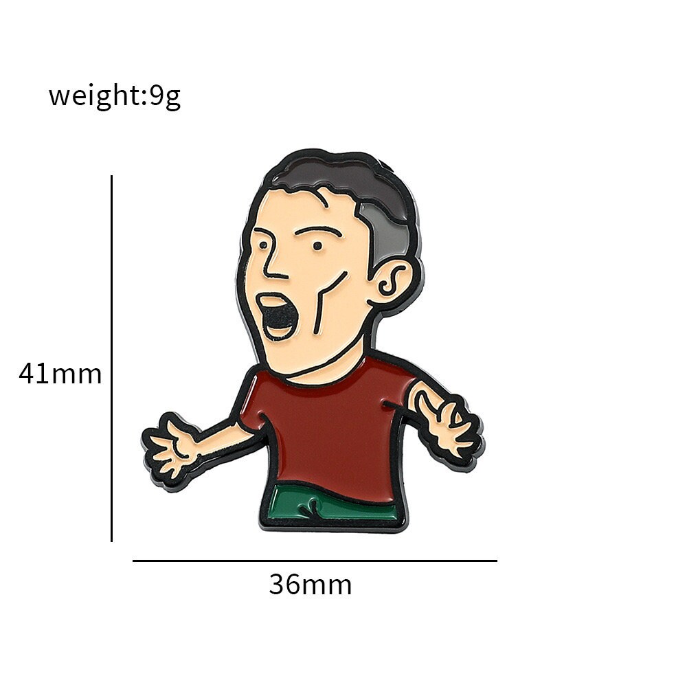 Messi Neymar Cristiano Ronaldo Mbappe Pin Lapel Clothing - Etsy