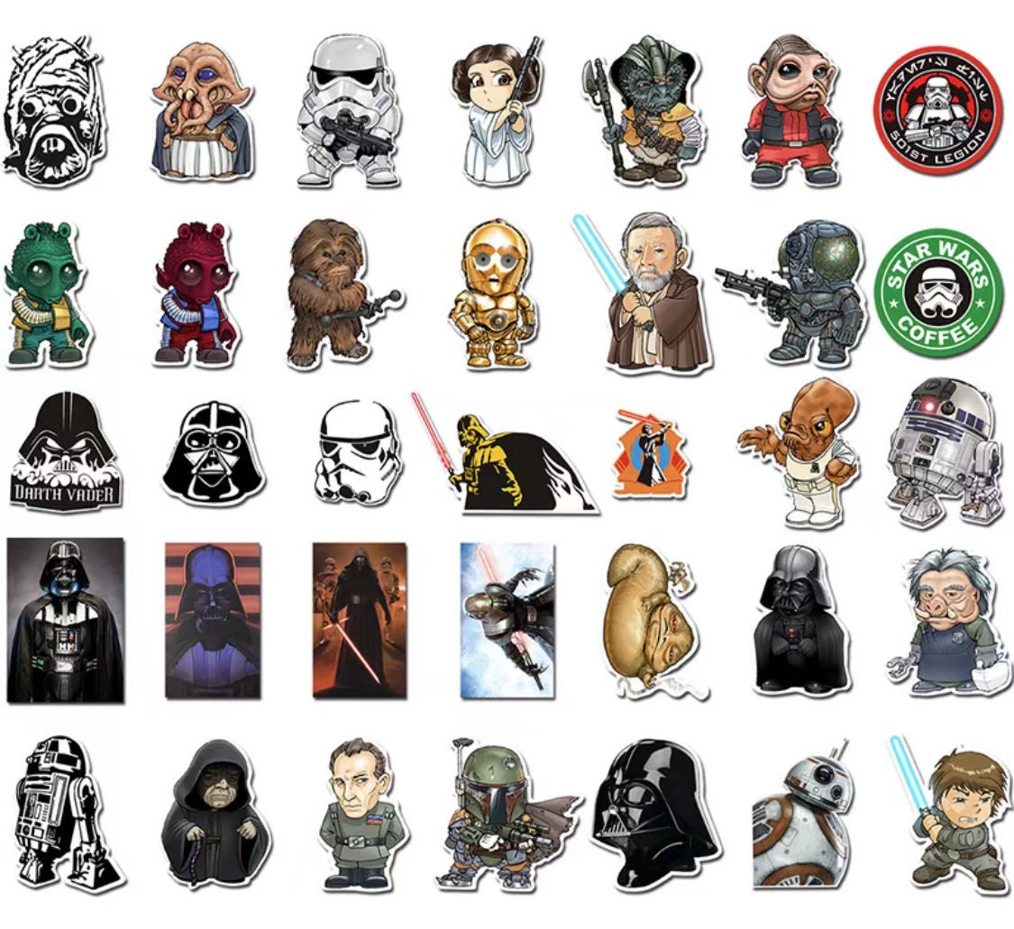 5 Star Wars laptop Sticker Planner Sticker Vinyl Decal - Etsy