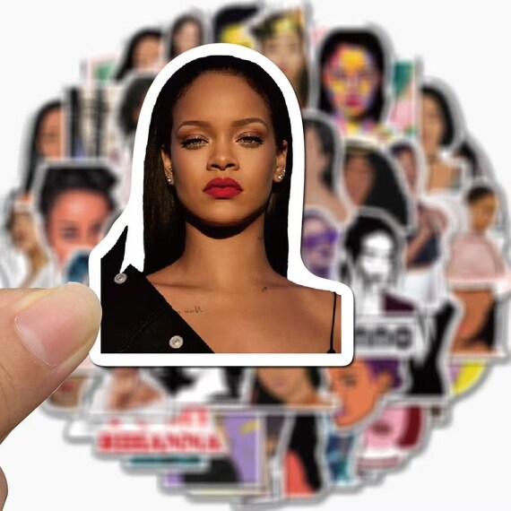 5 Rihanna Vinyl Sticker for Water Bottles Laptop Sticker | Etsy