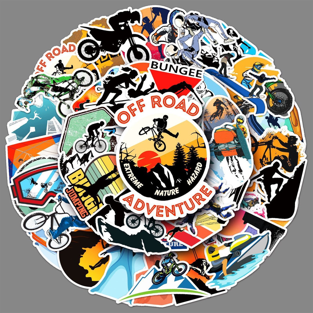 10 Outdoor Sport Vinyl Sticker for Water Bottles, Laptop Sticker ...