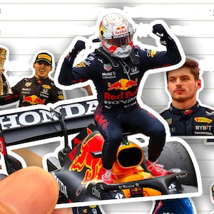 Max Verstappen F1 Sticker Vinyl Stickers F1 Team Redbull Champion ...