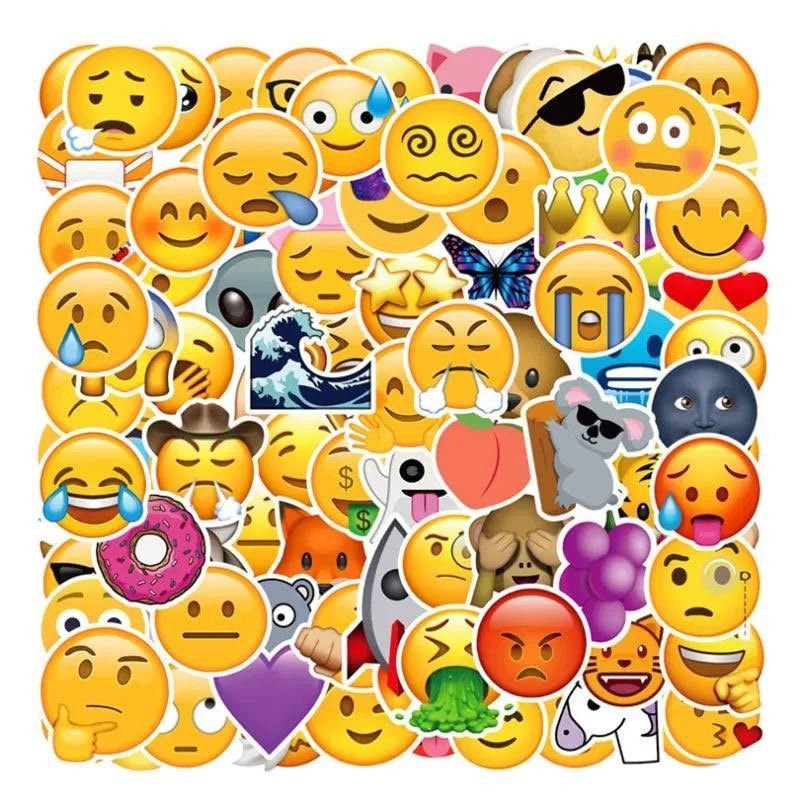 8 Emoji Stickers Laptop Sticker Planner Sticker Vinyl Decal - Etsy