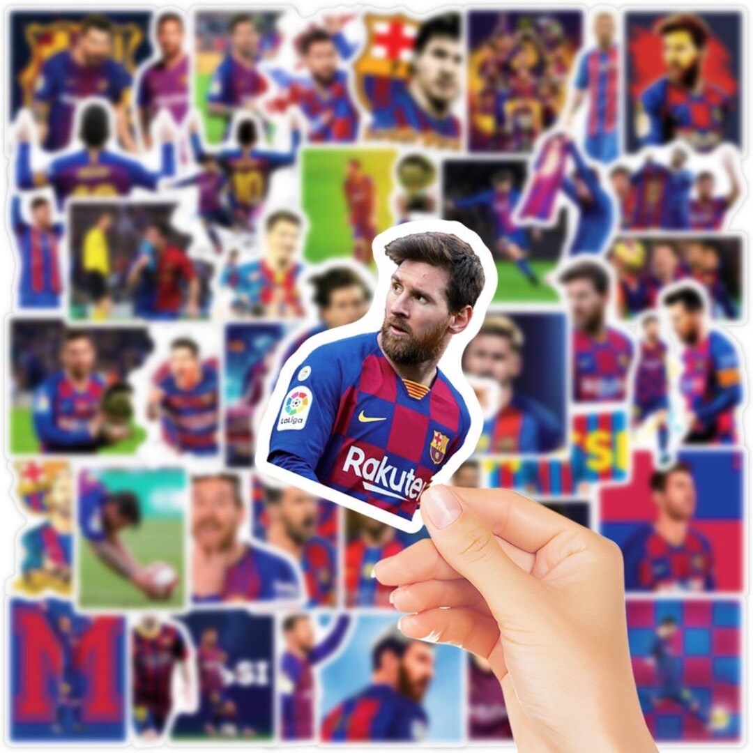 5 Lionel Messi Vinyl Stickers for Water Bottles, Laptop Sticker ...