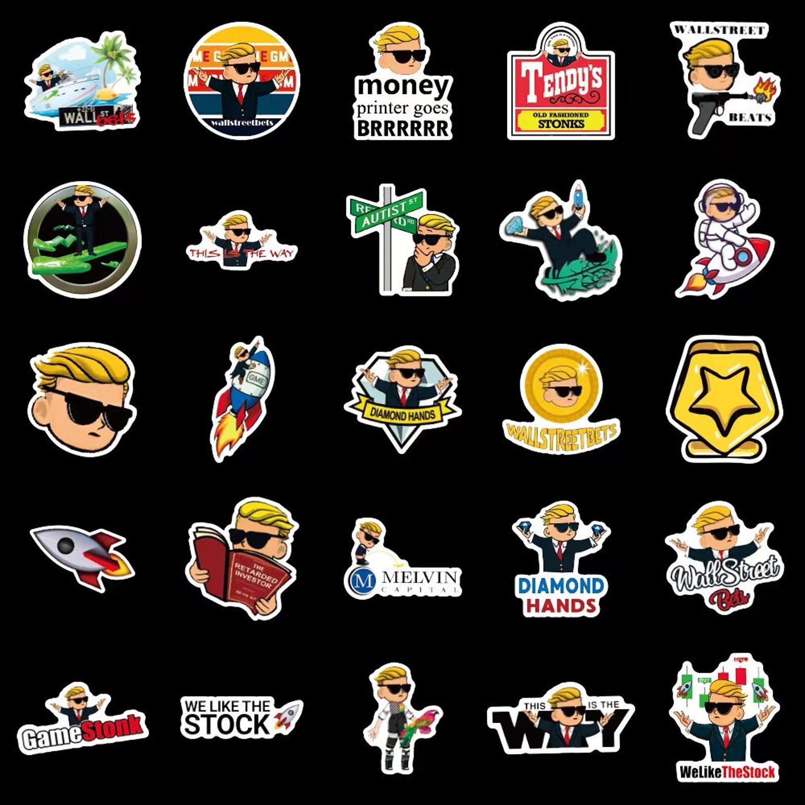 WSB Wall Street Betslaptop Sticker Planner Sticker Vinyl - Etsy