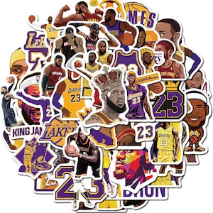 5 Lebron James Vinyl Stickers for Water Bottles, Laptop Sticker ...