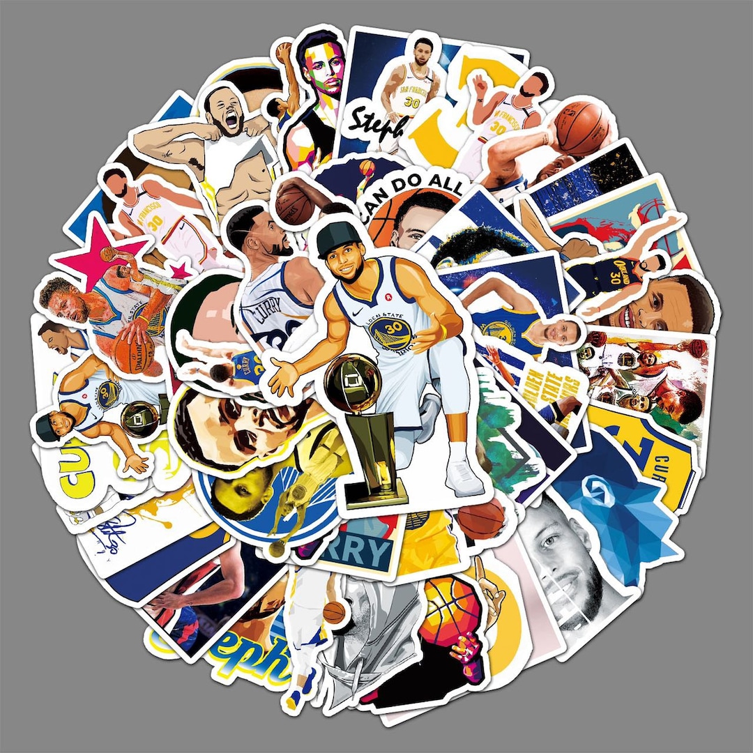 5 Stephen Curry Vinyl Sticker for Water Bottles, Laptop Sticker ...