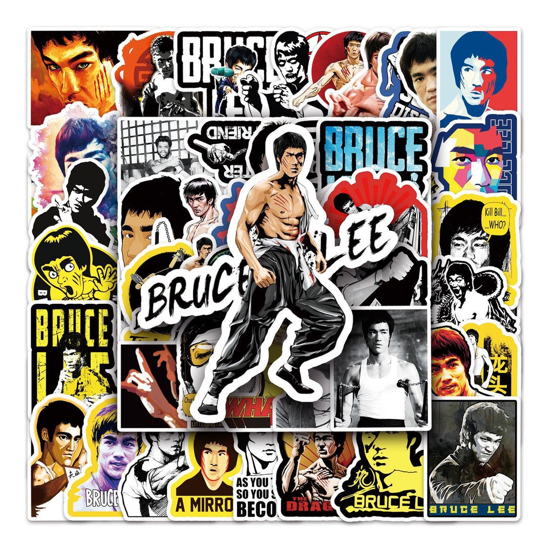 Bruce Lee Vinyl Stickers for Water Bottles, Laptop Sticker, Planner ...