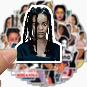 5 Rihanna Vinyl Sticker for Water Bottles, Laptop Sticker, Planner ...