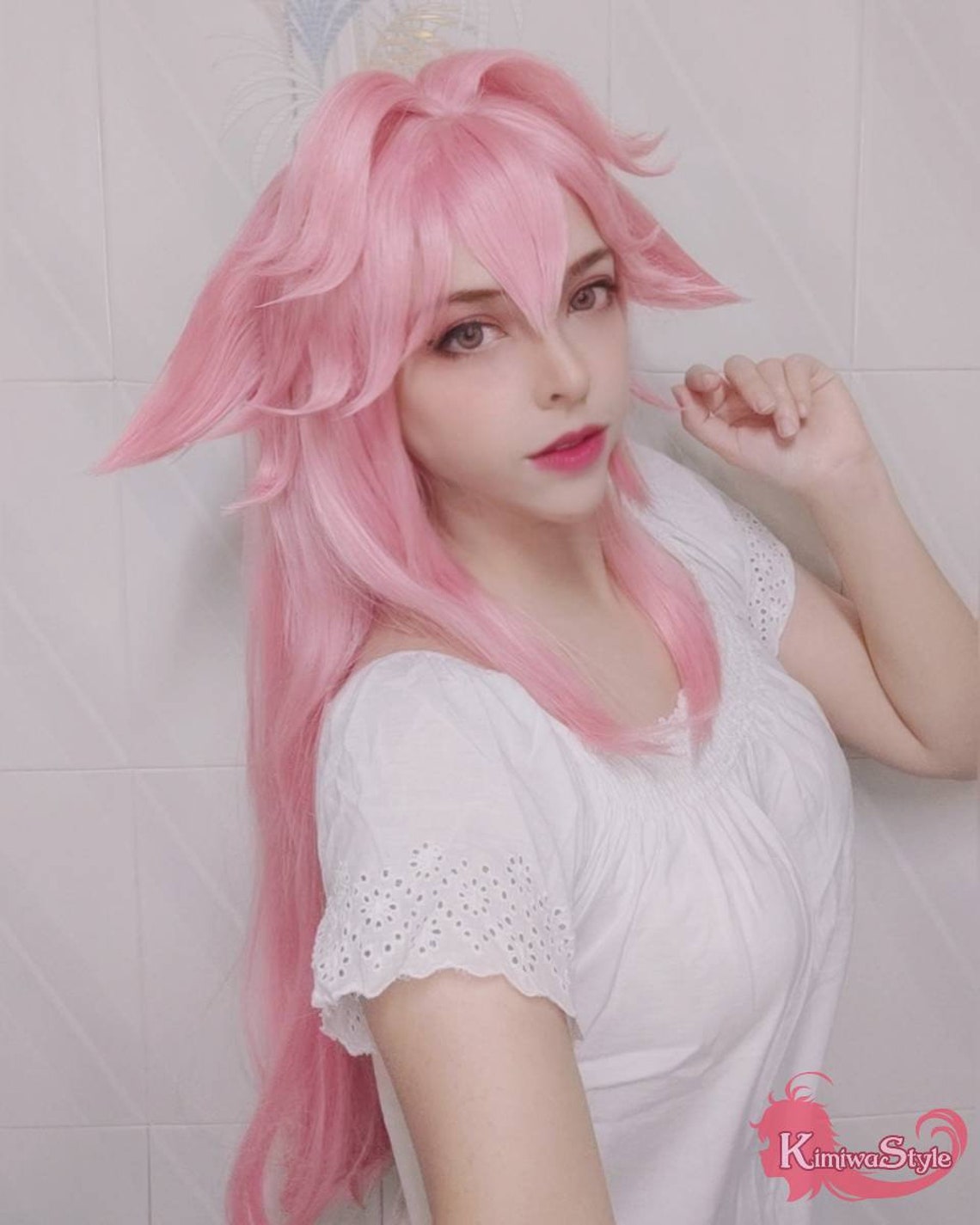 Yae Miko Wig by Order for Cosplay Genshin Impact Peluca - Etsy Australia