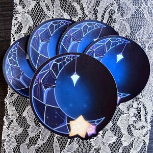 Goodnight Crystal Moon Sticker • Kawaii and Gothic Aesthetic Matte ...