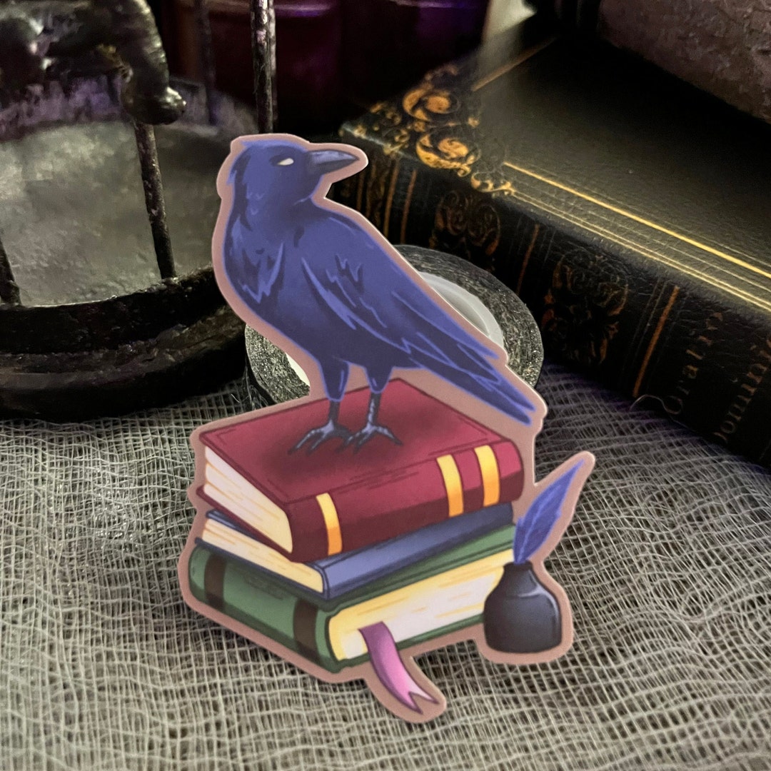 Like a Writing Desk Die Cut Raven Sticker Kawaii and Gothic - Etsy
