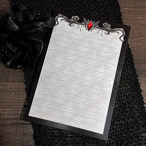 Gothic Queen 4X6 Sticky Memo Pad • Kawaii and Gothic Aesthetic ...