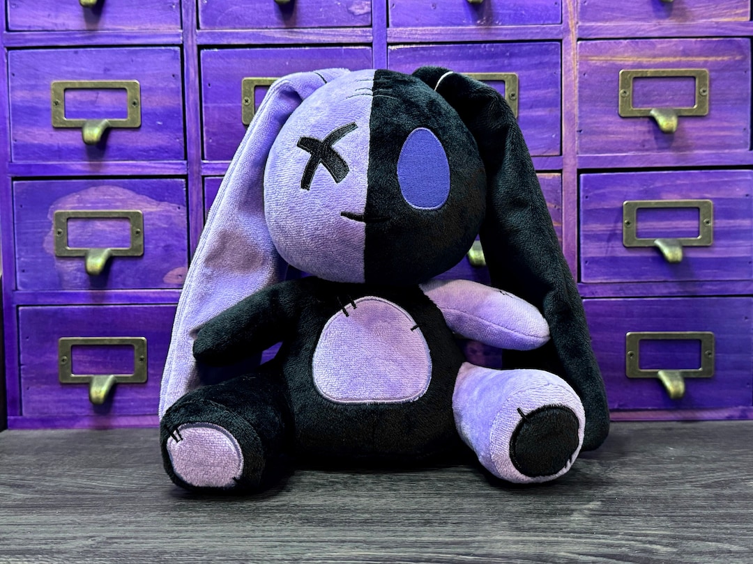 Bittersweet Bunny Plushie • Kawaii and Gothic Aesthetic Stuffed Animal ...