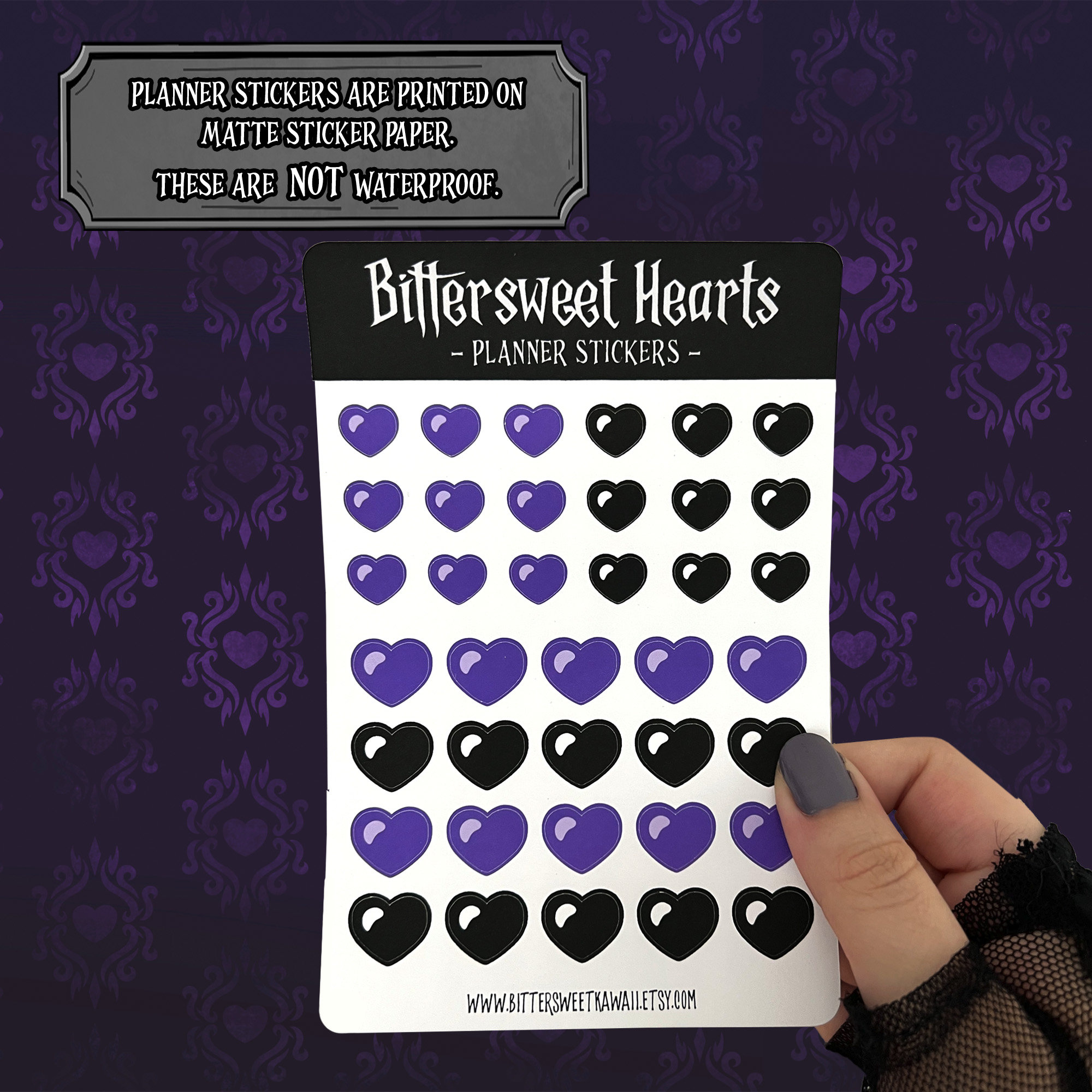 How Time Flies Planner Stickers Kawaii and Gothic Aesthetic | Etsy