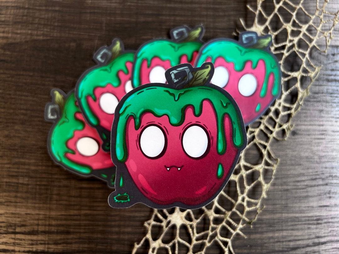 Sweet "candy Apple" Sticker • Kawaii and Gothic Aesthetic Matte Vinyl ...