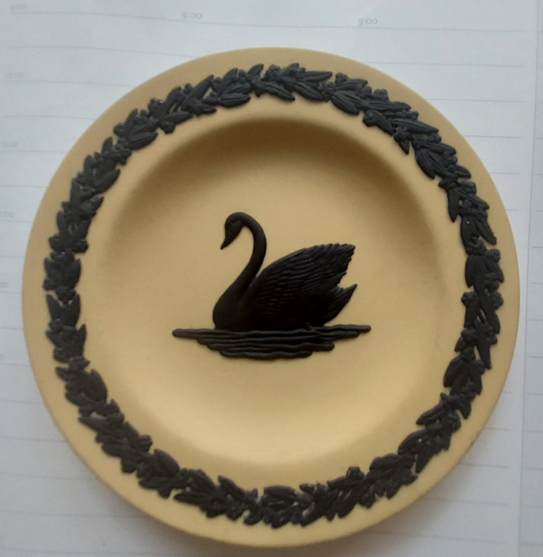 Wedgewood Jasper Rare Swan Trinket Plate - Etsy Australia