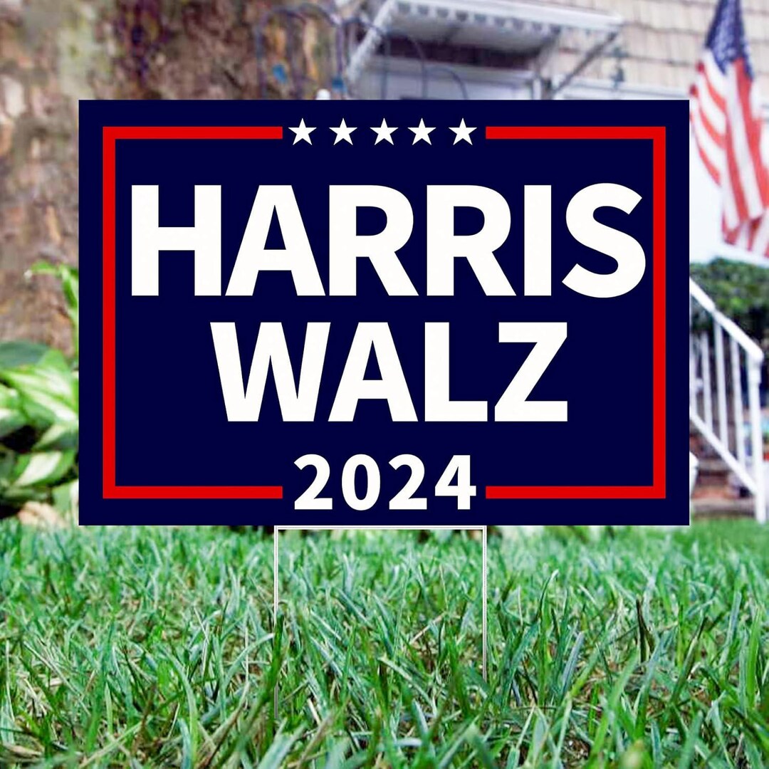 Harris Walz Yard Sign, Kamala Harris for President Yard Sign, Harris ...