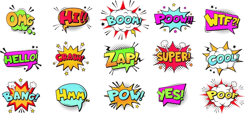 Letreros de Comic Yard - Etsy España