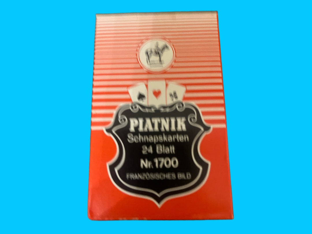 1970s Piatnik Tarock Card Game 26 Sheets Original Packaging Unused ...