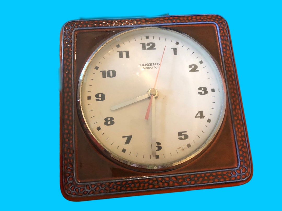 1970s DUGENA Electric Wall Clock Transistor Clock Work Kitchen - Etsy