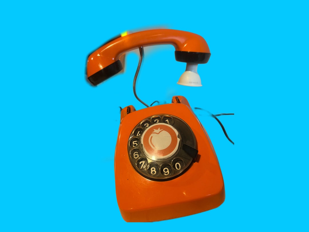 611-up-o Rotary Dial Telephone Upcycled to LED Lamp 1970s - Etsy