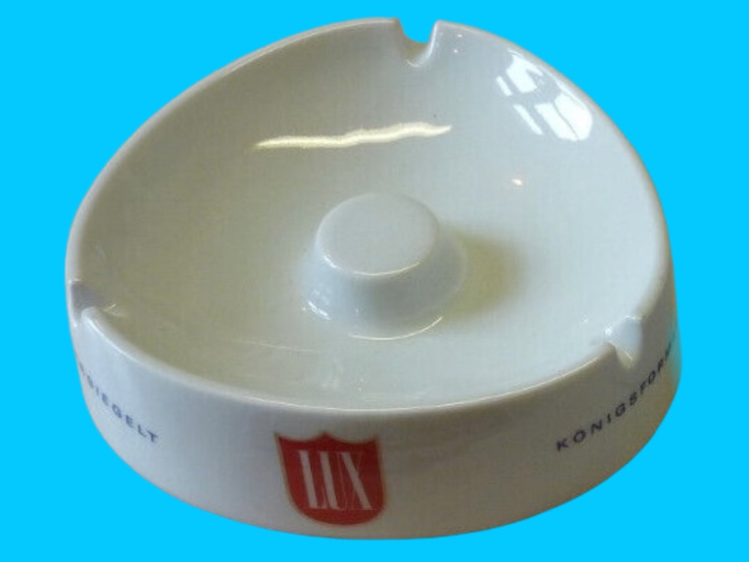 1970s LUX Advertising Ashtray Porcelain Collector's Ashtray White 14 Cm ...