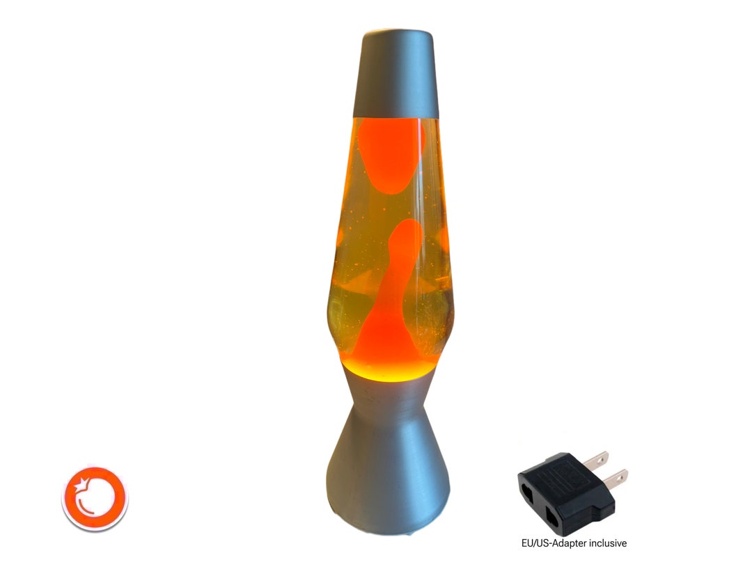 1990s MATHMOS ASTRO Lava Lamp the Original Orange-clear Table Lamp ...