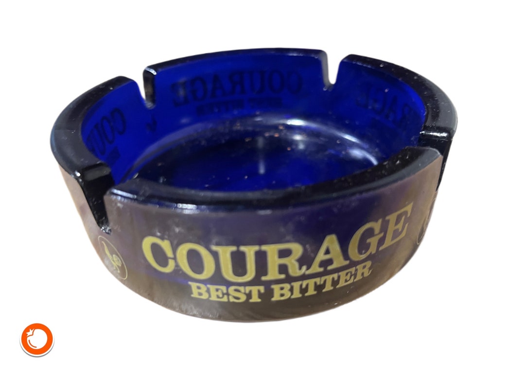 1970s Original COURAGE Best Bitter Ashtray Collector's Ashtray Glass ...