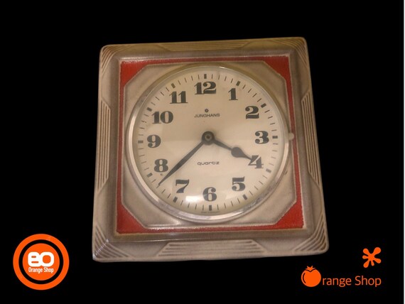 1970s JUNGHANS Quartz Wall Clock Kitchen Clock Ceramic Fully - Etsy