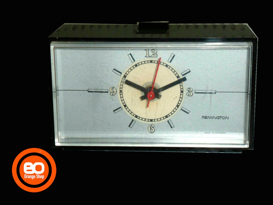 1970er Remington Elektrischer Wecker 230V, Alarm , schwarz, Vintage ...