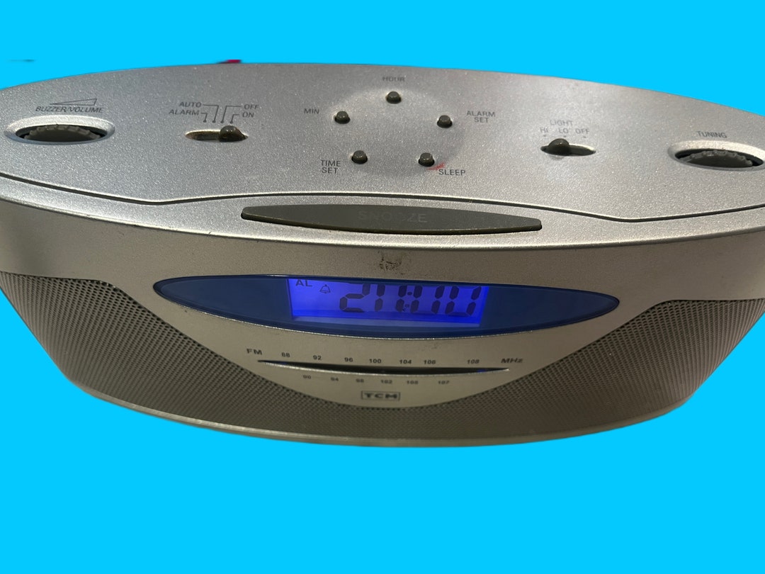 2000s TCM Kitchen Radio LCD FM Brown 230V/7W Fully Functional Germany ...