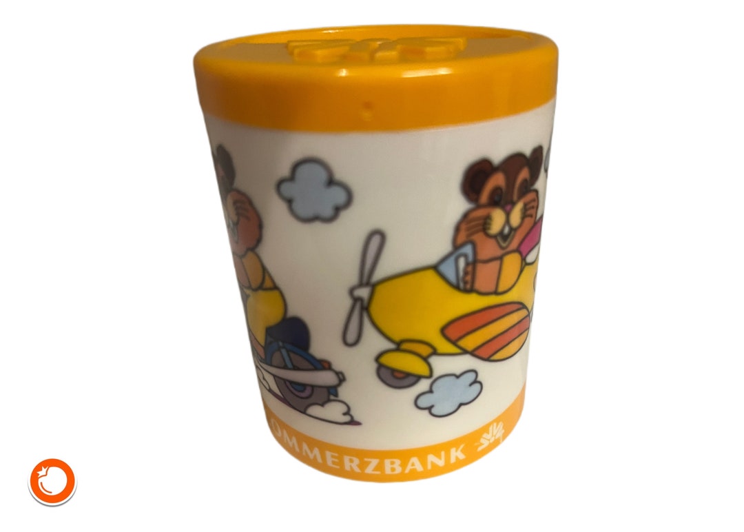 1970s Money Box Commerzbank 8 Cm Yellow Plastic Germany VPE01 - Etsy
