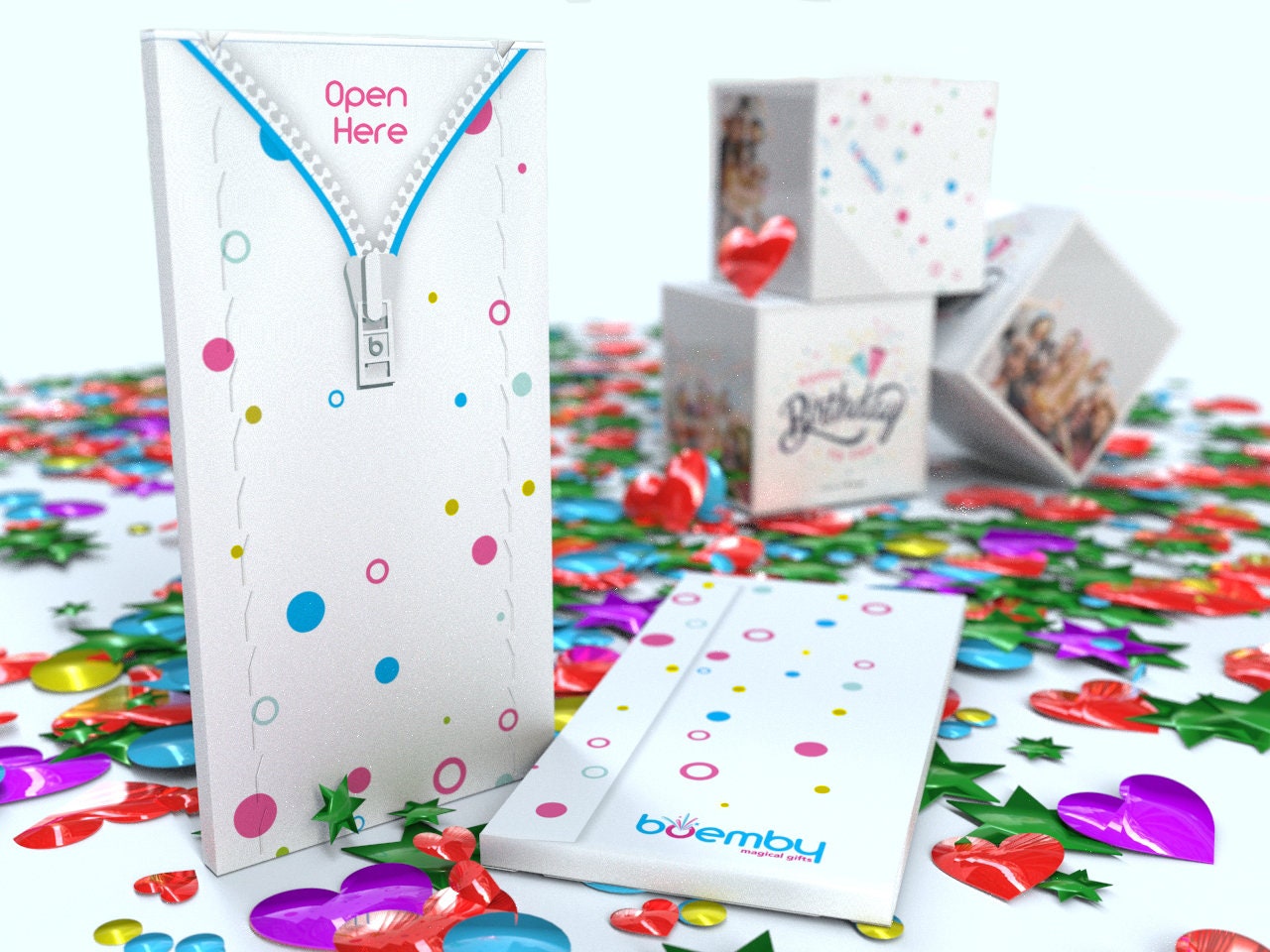 Boemby Exploding Confetti Greeting Card BOOM Card Surprise - Etsy