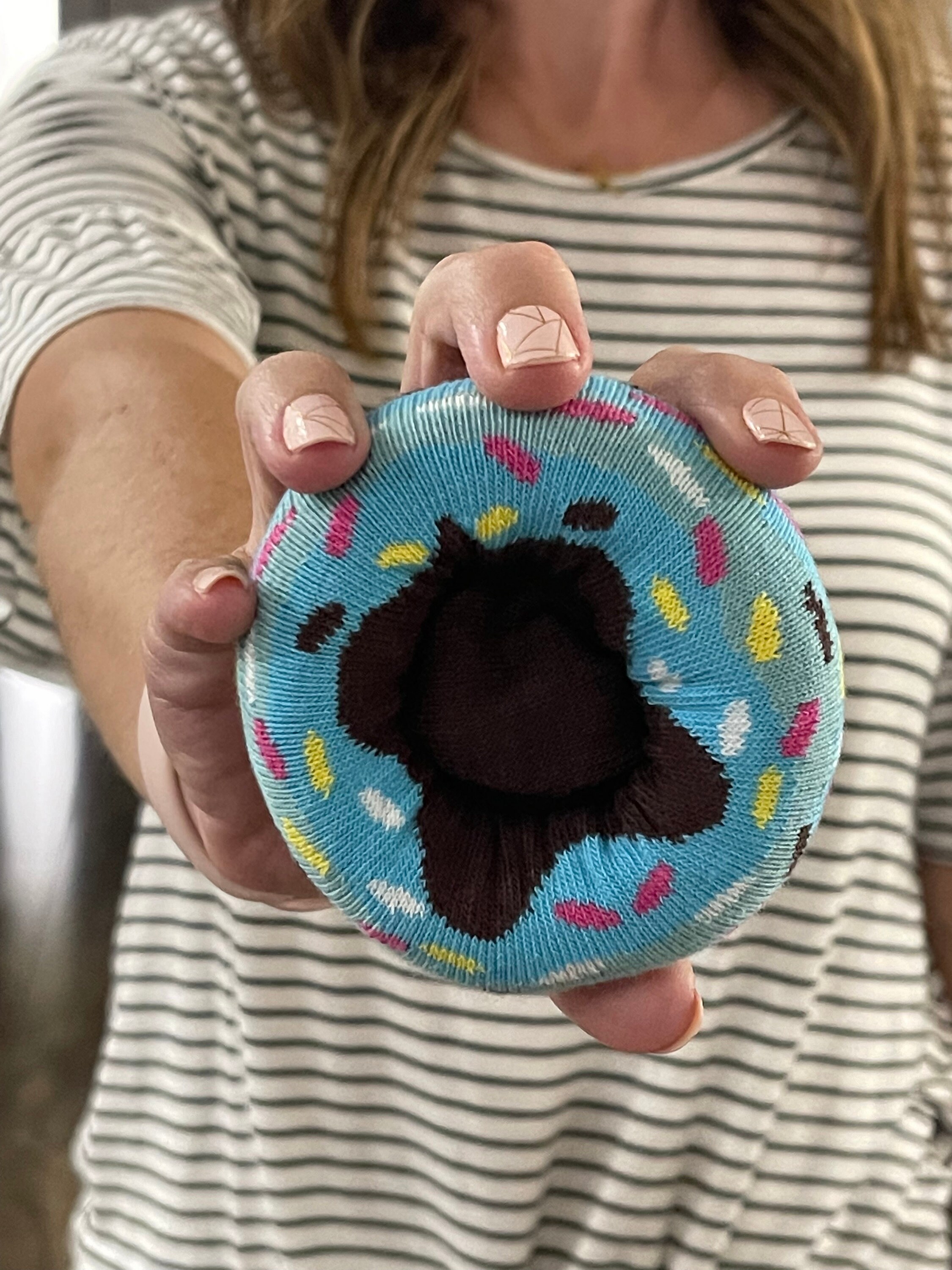 Donut Socks cotton Box of 6 - Etsy