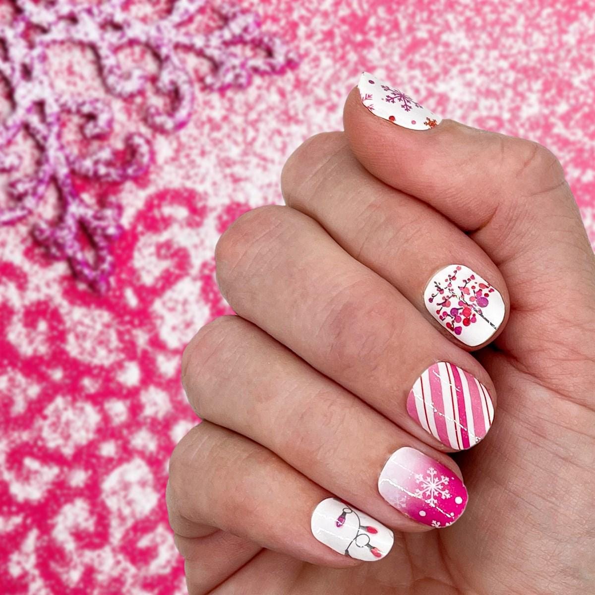 Winter Wonderland Nail Wraps | Holiday Nail Polish Stickers Nail Decals ...