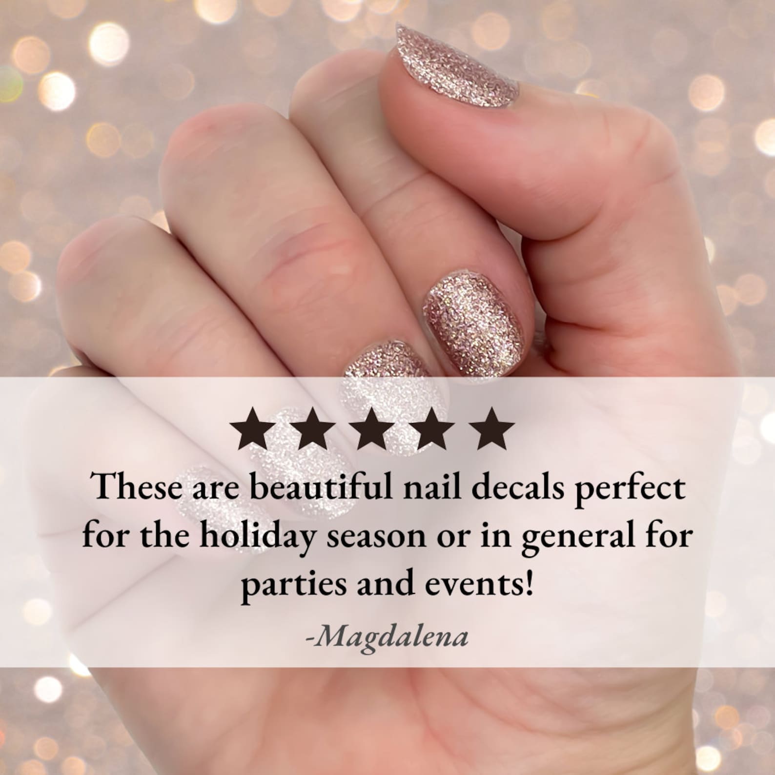 Winter Wonderland Nail Wraps Holiday Nail Polish Stickers Nail Decals ...