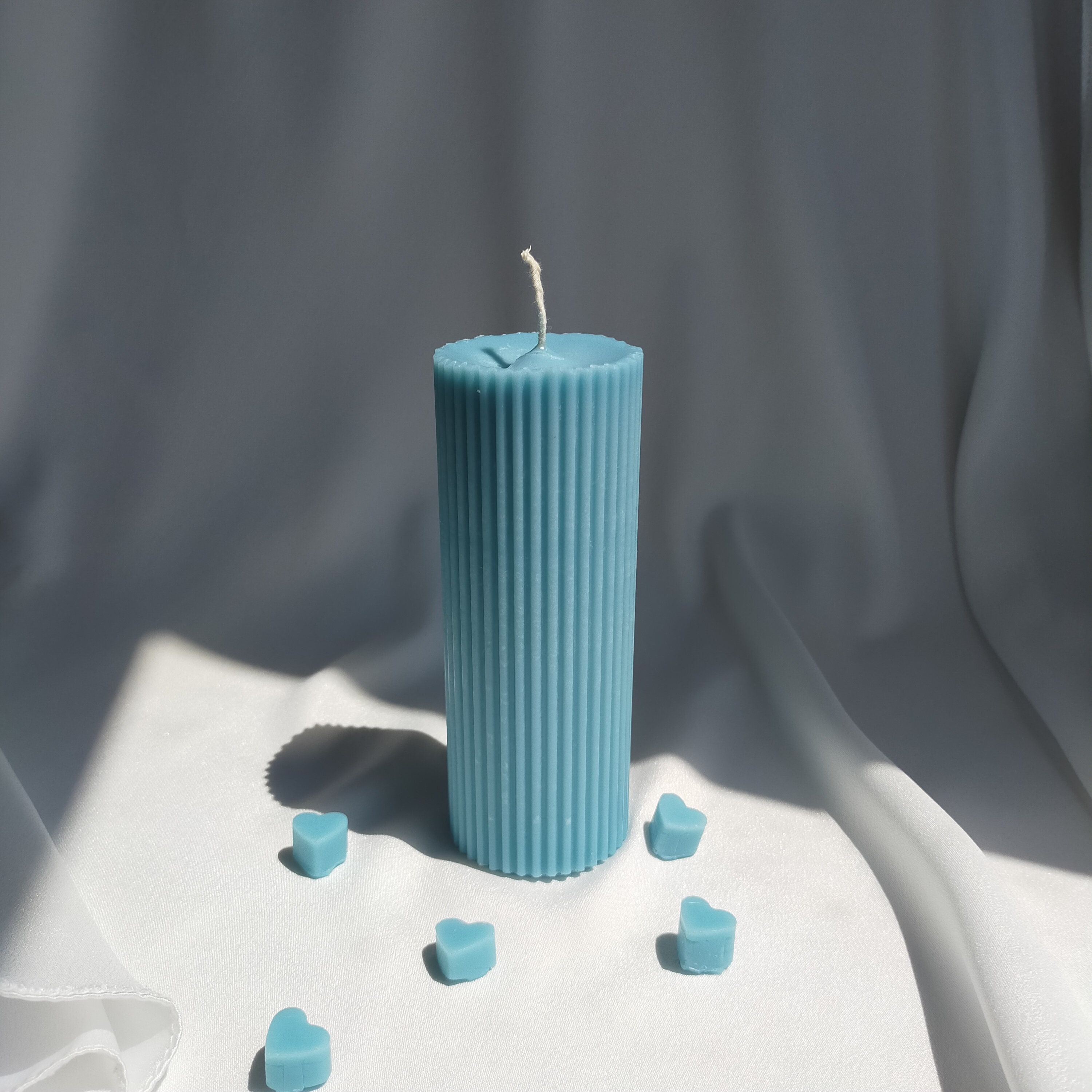 Column Soy Wax Candle Cube Candle Home Dekor Candle | Etsy