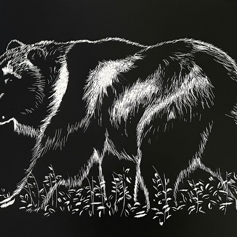 Scratchboard Art - Etsy