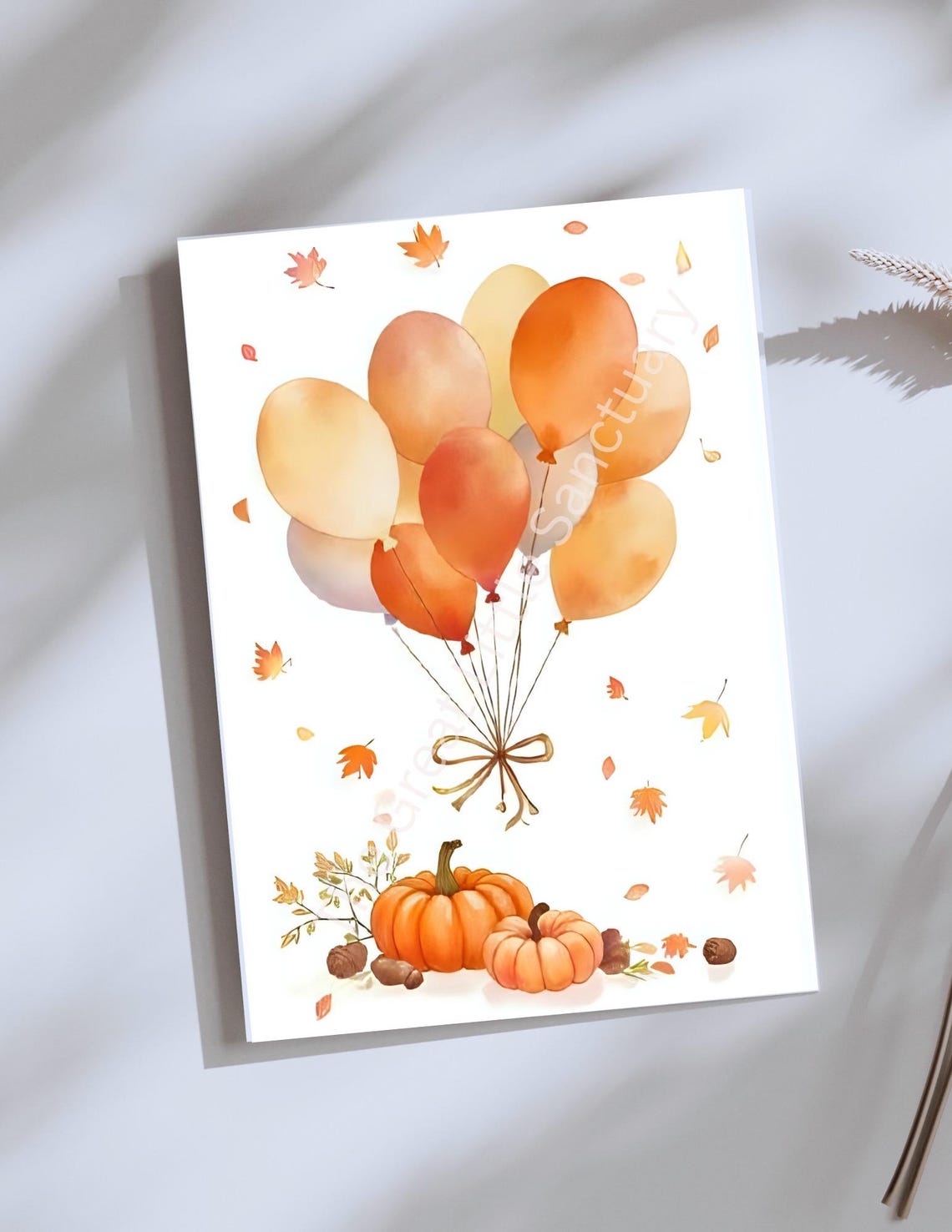 Printable Fall Themed Birthday Cards - Etsy