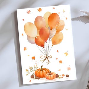 Printable Fall Themed Birthday Cards - Etsy
