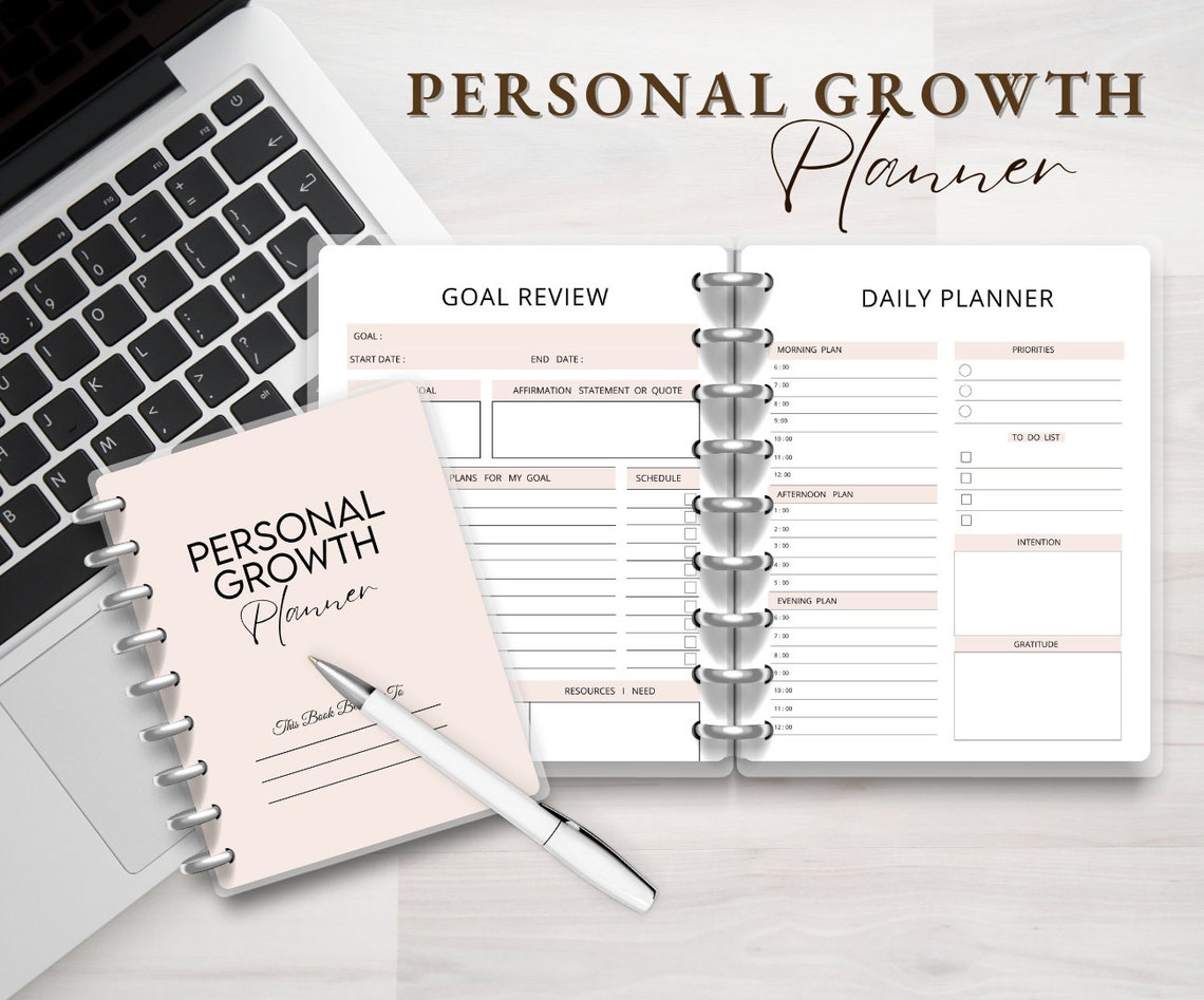Personal Growth Journal Template, Editable Canva Template, Personal ...