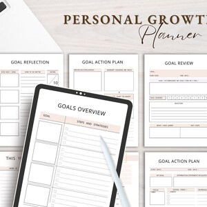 Personal Growth Journal Template, Editable Canva Template, Personal ...