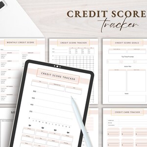 CREDIT Score Tracker Printable - Credit Repair - Planner Insert - PDF ...
