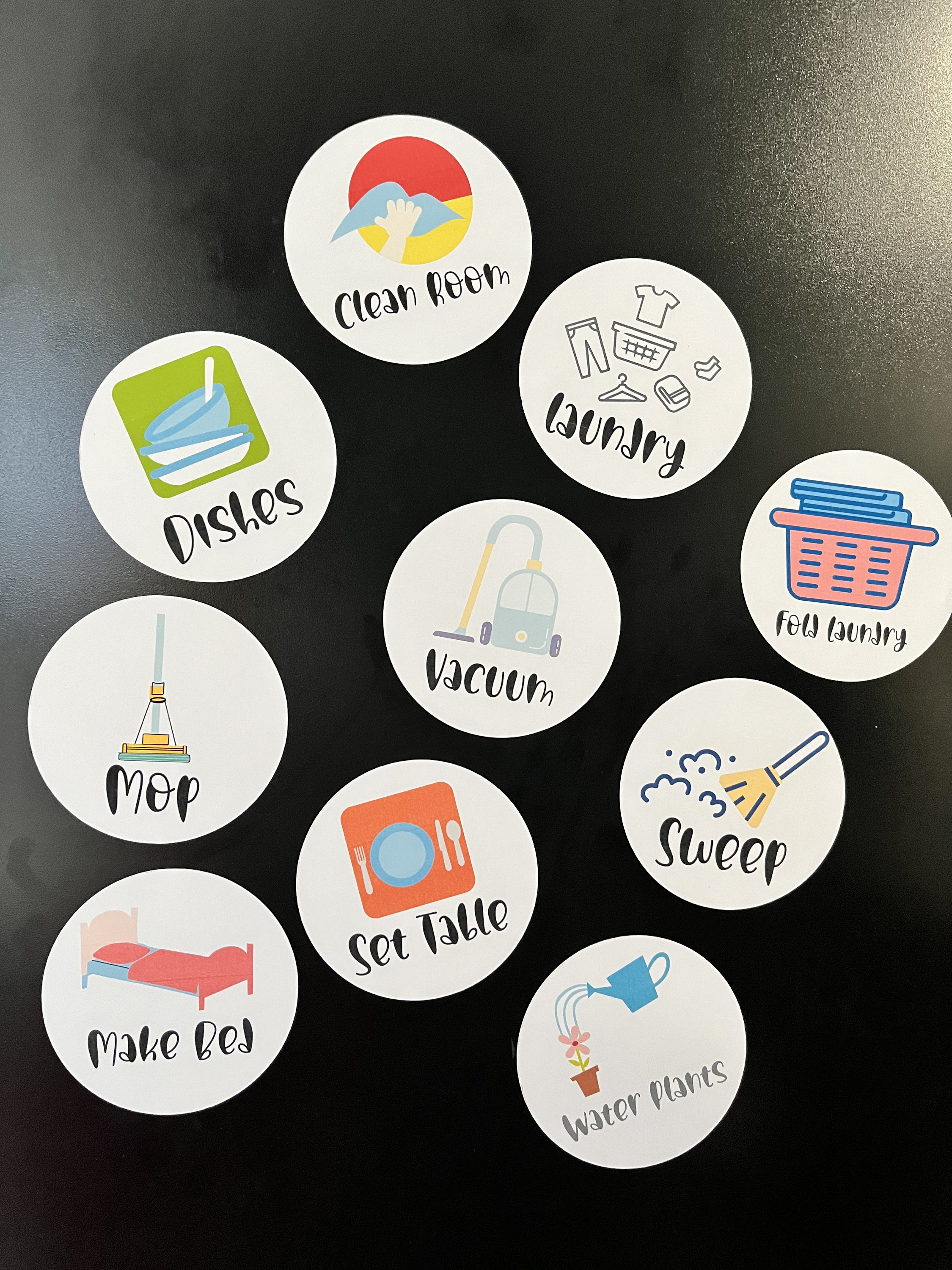 toddler daily schedule Toddler Chore Magnet chalkboard magnets chore ...