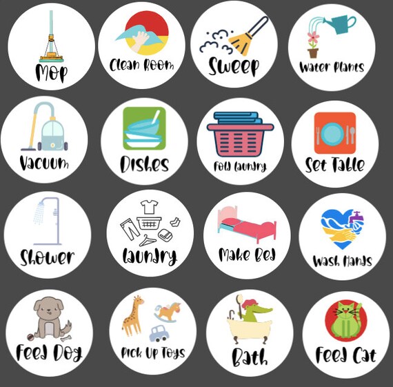 toddler daily schedule Toddler Chore Magnet chalkboard magnets chore ...